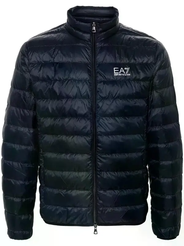 EA7 Core Identity Lightweight Quilted Jacket - Blue