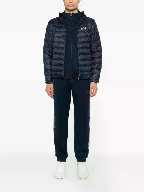EA7 Core Identity Lightweight Quilted Jacket - Blue
