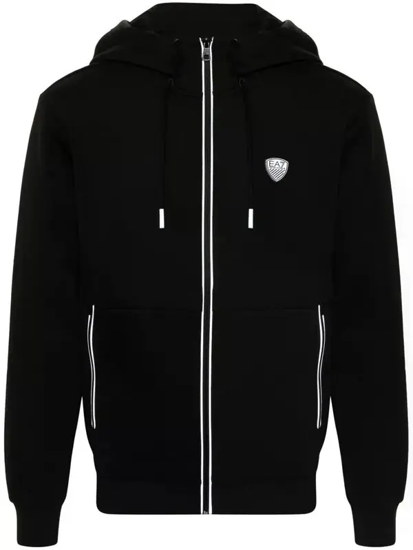EA7 Rubberised Logo Hoodie