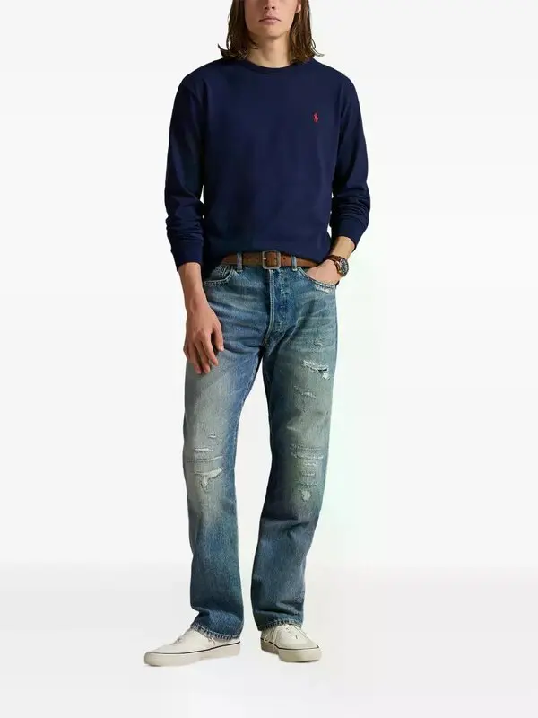 Polo Ralph Lauren Long-sleeve Crewneck T-shirt - Blue