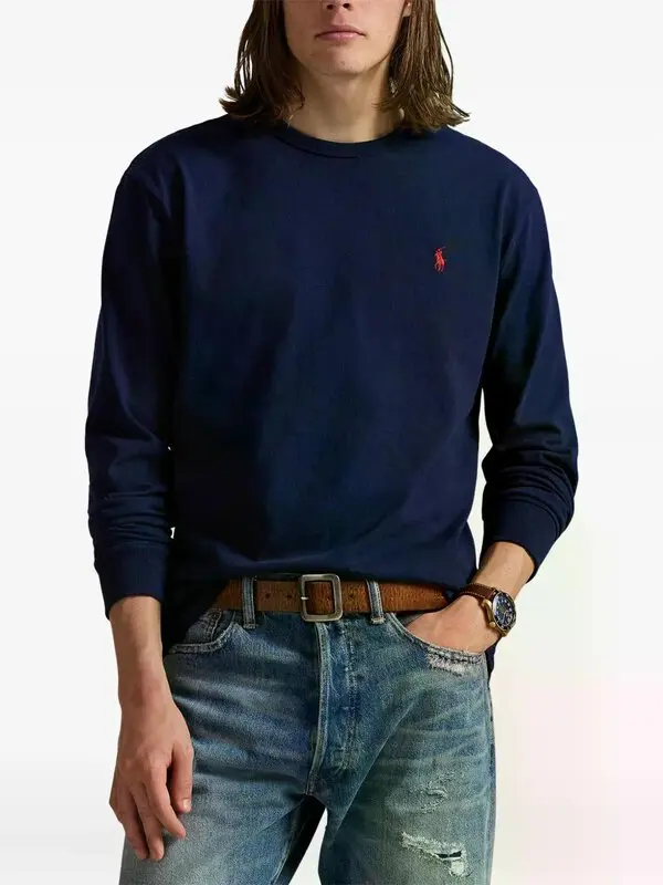 Polo Ralph Lauren Long-sleeve Crewneck T-shirt - Blue