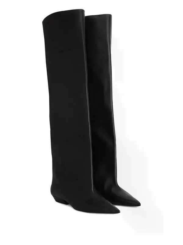 JIL SANDER Leather Knee-high Boots