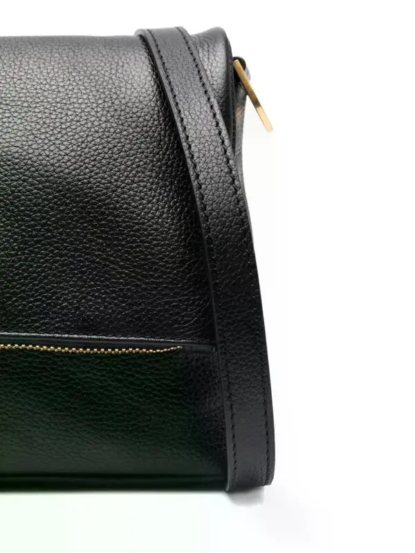 Zadig&Voltaire Rocky Grained-leather Shoulder Bag - Black