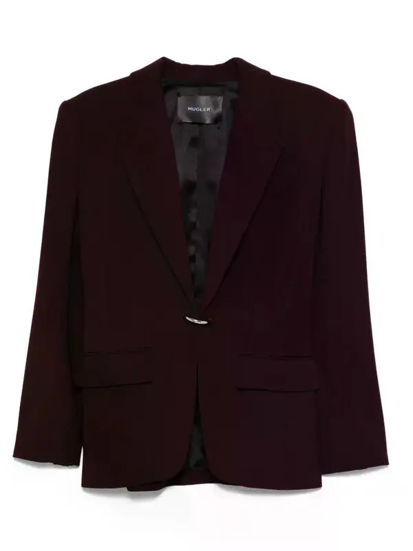 MUGLER Single-breasted Wool Jacket