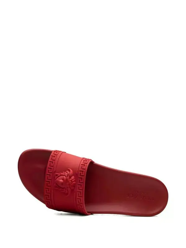 Versace Palazzo Medusa Pool Slides - Red