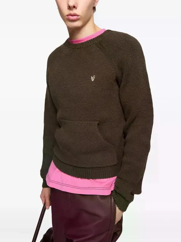 Acne Studios Pocket-detail Raglan-sleeve Sweater