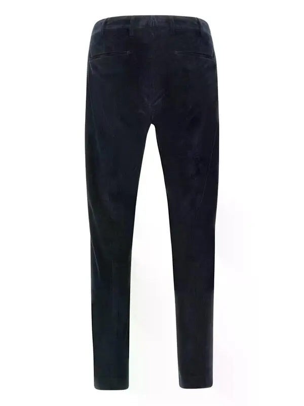 PT TORINO Pleat-front Corduroy Trousers - Blue