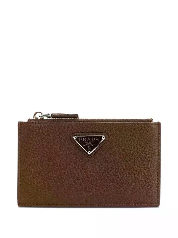 Prada Leather Wallet - Brown