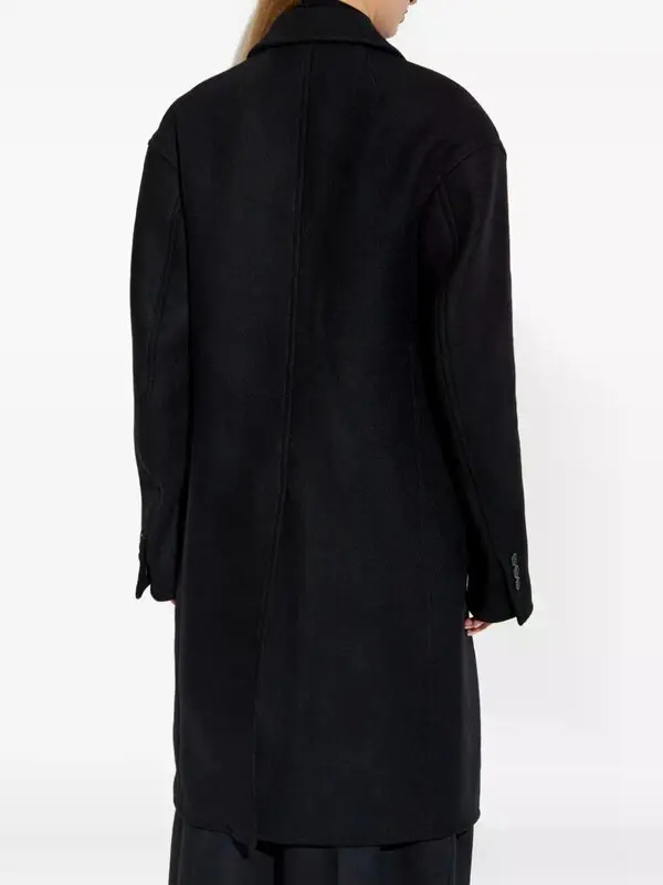 Dsquared2 Buttoned Wool-blend Coat - Black