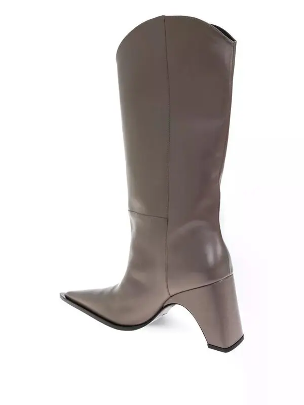Coperni Leather Mid-calf Boots - Neutrals
