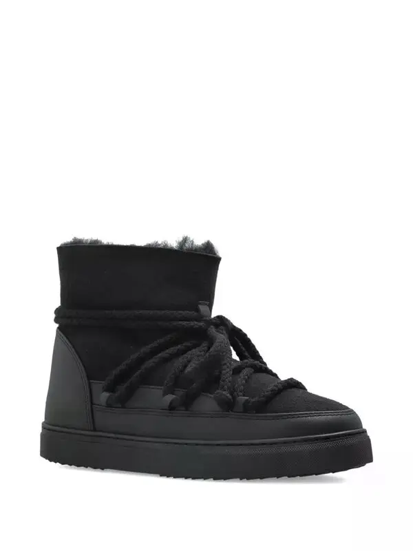 Inuikii Rope-lace Ankle Boots - Black