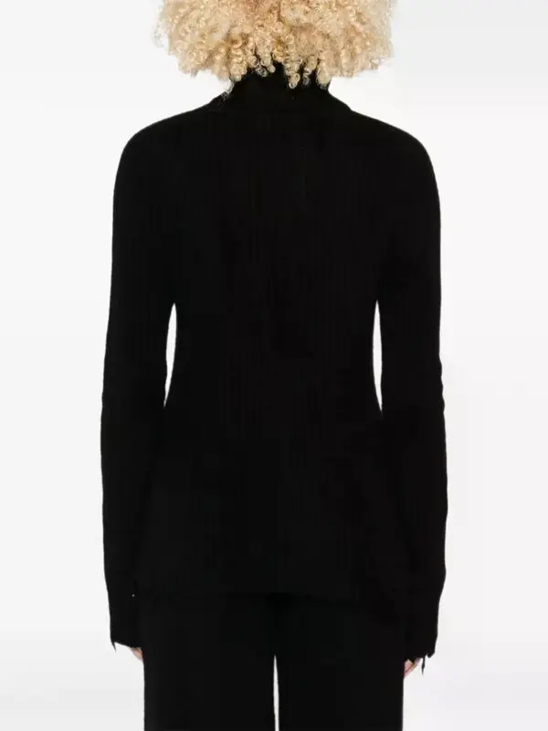 UMA WANG Ribbed Frayed-edge Sweater
