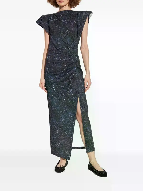 Isabel Marant Printed Side-slit Dress