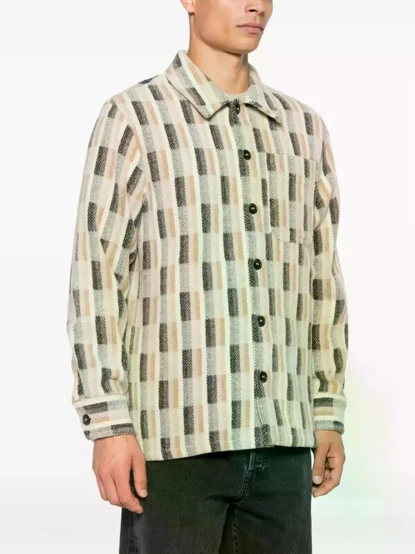 A.p.c. Checked Wool Jacket