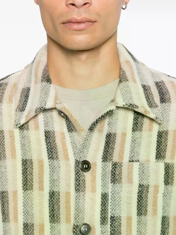 A.p.c. Checked Wool Jacket