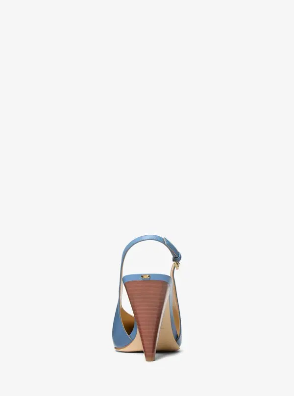 Michael Kors Electra Leather Slingback Pumps