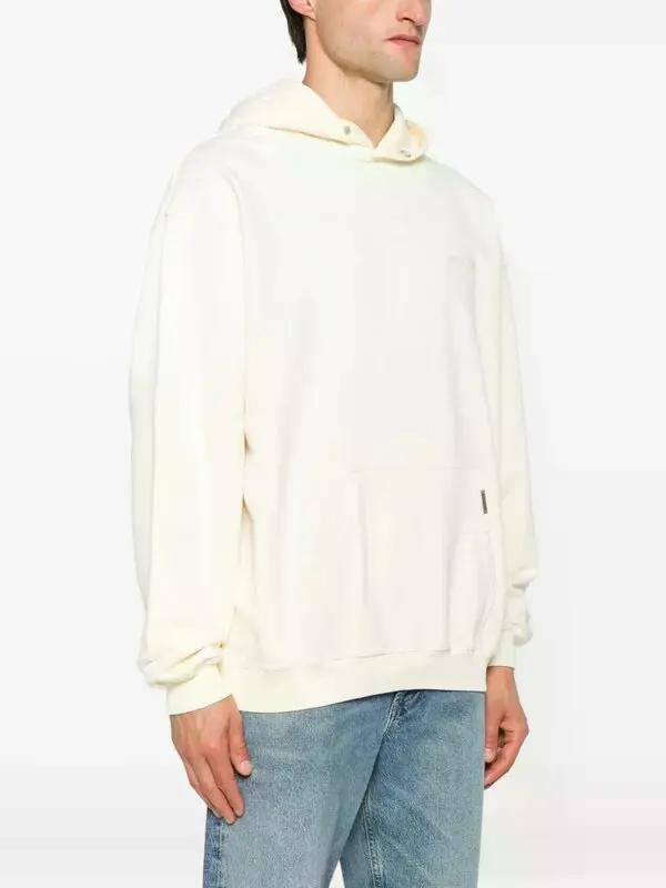 REPRESENT Cotton Hoodie With Kangaroo Pocket - Neutrals