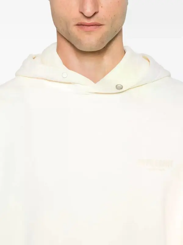 REPRESENT Cotton Hoodie With Kangaroo Pocket - Neutrals