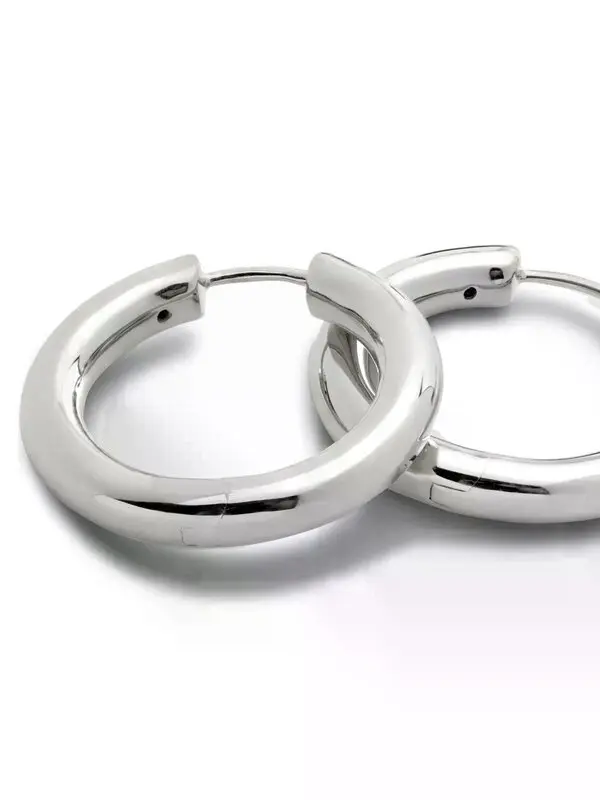 Monica Vinader Medium Essentials Click Tube Hoop Earrings