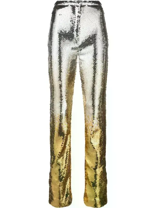 Rabanne Sequin-embellished Slim-fit Trousers