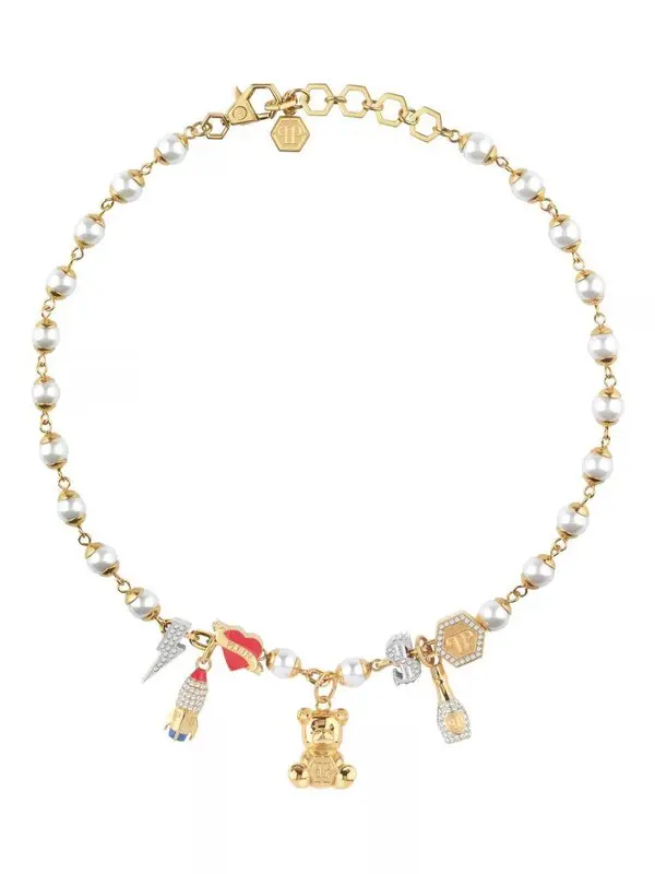 Philipp Plein Valentine Pendant Necklace - Gold
