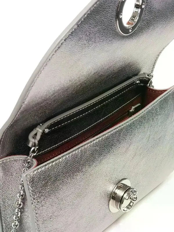 COCCINELLE Circular-lock Leather Shoulder Bag
