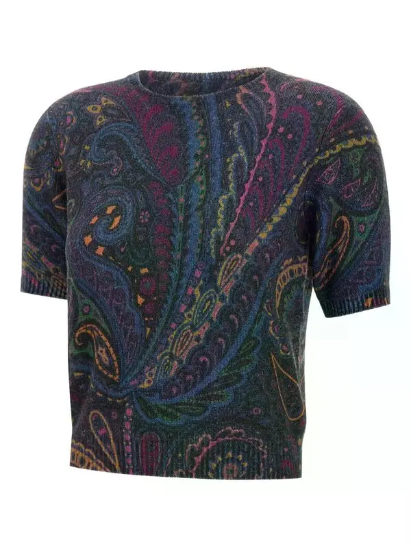 Etro Paisley-print Short-sleeve Top