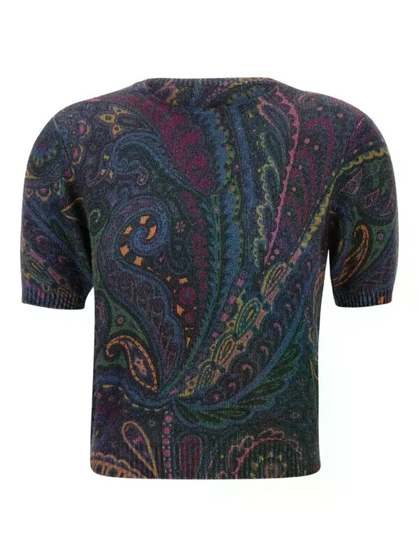 Etro Paisley-print Short-sleeve Top