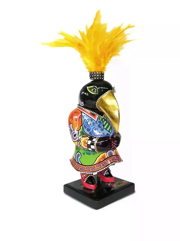 TOMS DRAG Feathered-headdress Bird Figurine