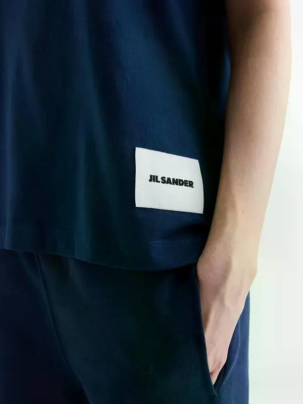 JIL SANDER Logo-label T-shirt - Blue