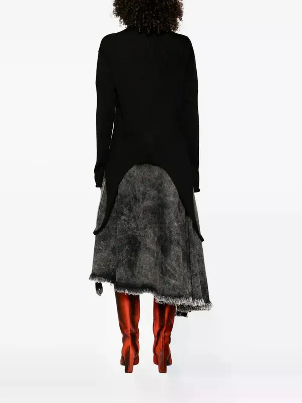 Rick Owens Long-sleeve Slashed Sweater - Black