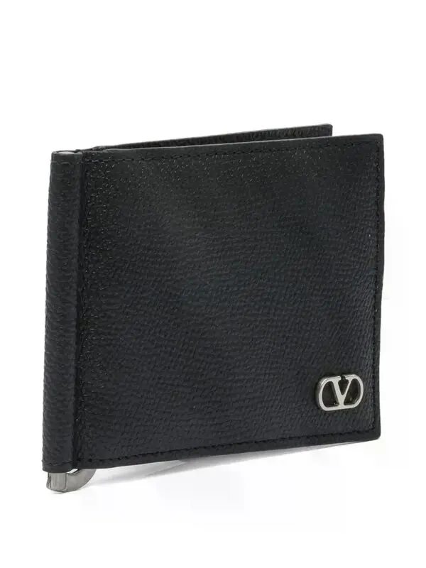 Valentino Garavani Vlogo Signature Leather Wallet