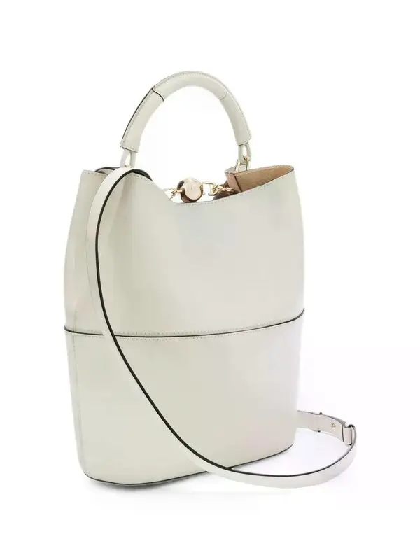 Furla Sfera Logo-buckle Bucket Bag - Neutrals