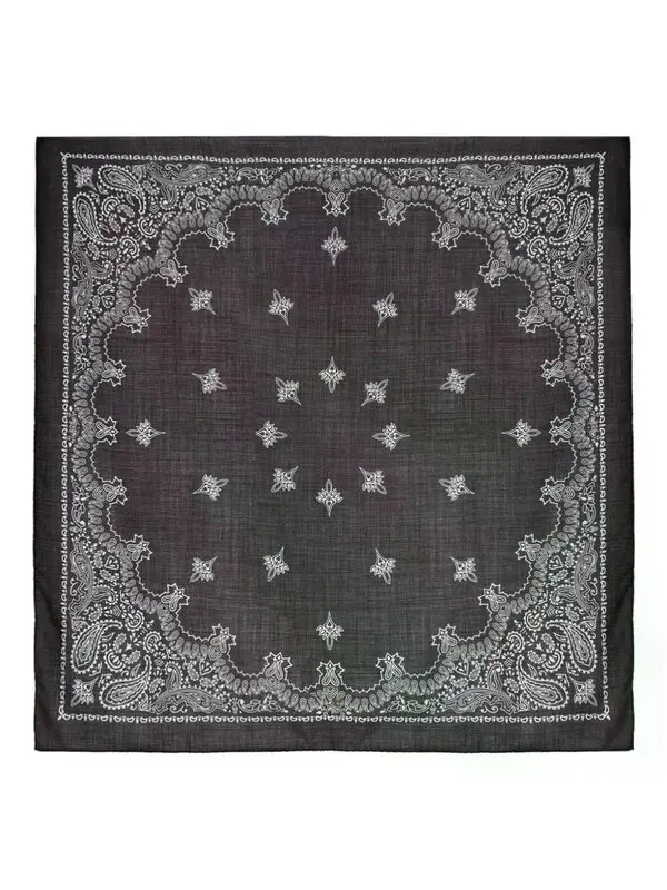 Destin Paisley Bandana Scarf - Brown
