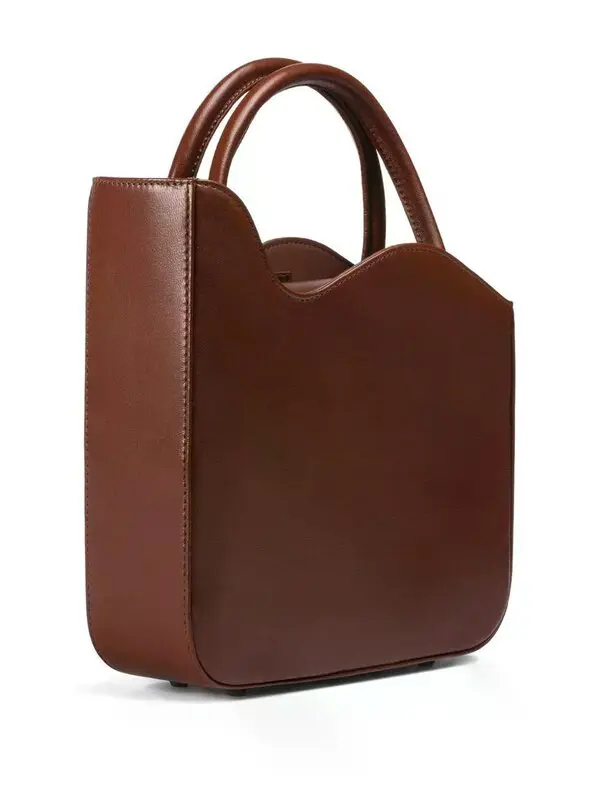 LE SILLA Ivy Wave-top Handle Bag - Brown