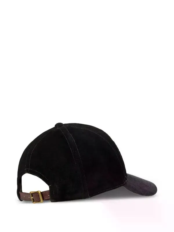 Ralph Lauren Suede Baseball Cap - Black