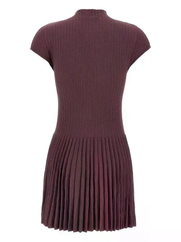 Magda Butrym Ribbed Pleated Mini Dress
