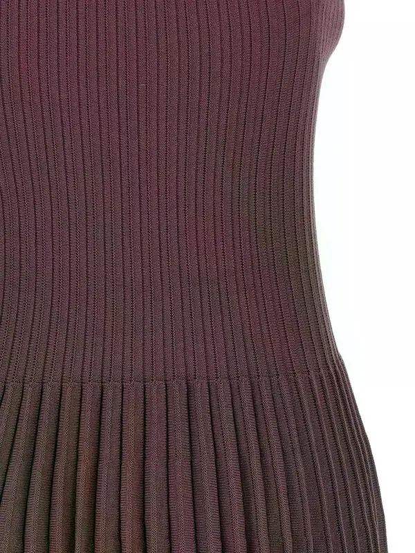 Magda Butrym Ribbed Pleated Mini Dress