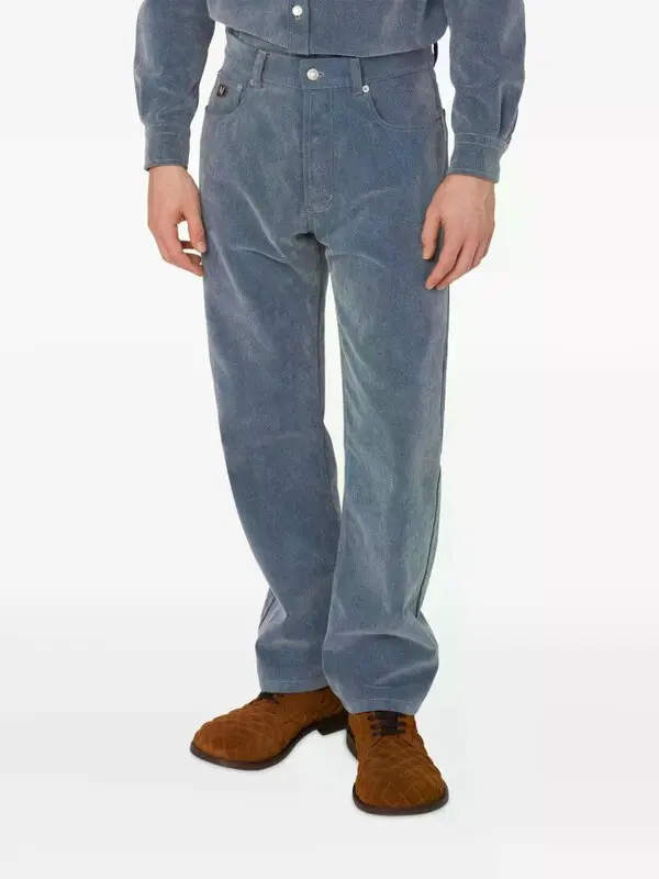 Moschino Logo-patch Jeans - Blue