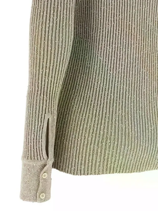 Magda Butrym Marled Ribbed-knit Cardigan