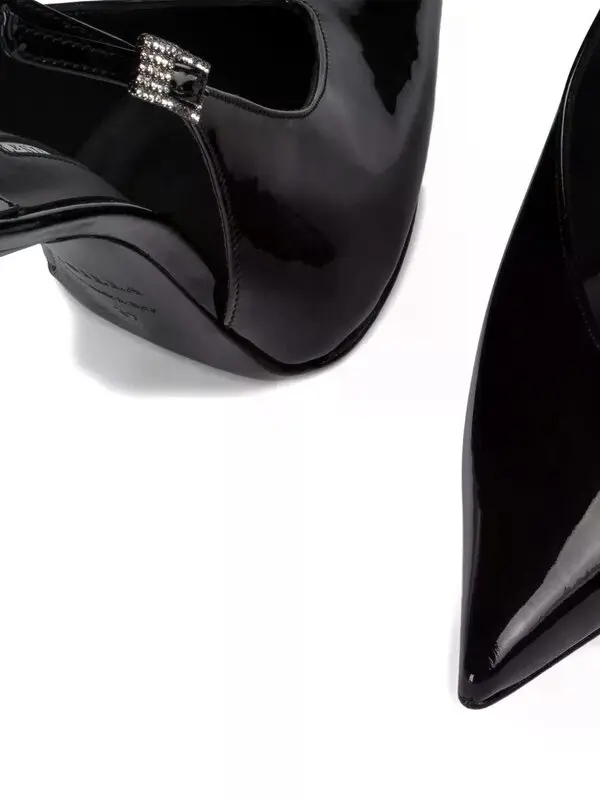 LE SILLA 100mm Clivage Slingback Pumps With Crystal Embellishments - Black