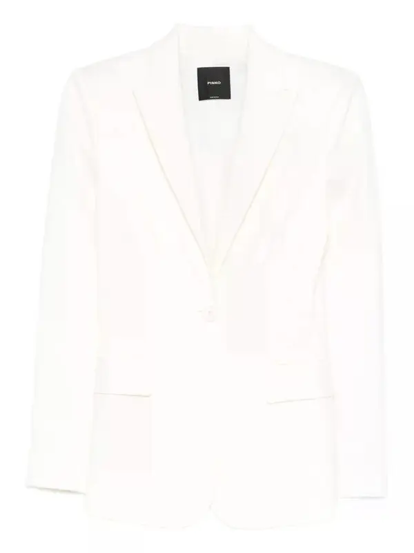 Pinko Single-breasted Blazer - White