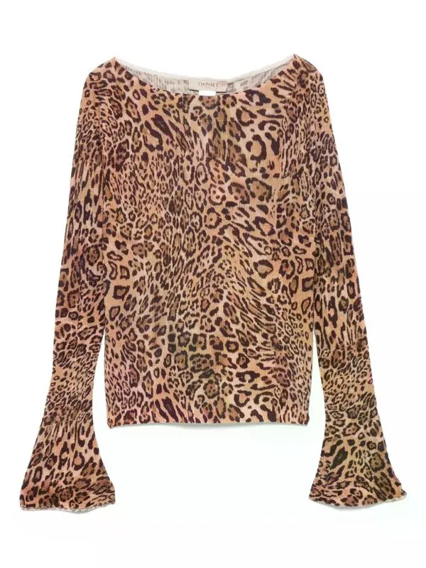 TWINSET Leopard Print Top