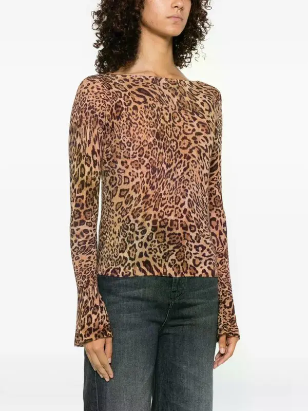 TWINSET Leopard Print Top