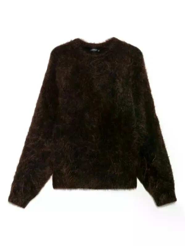 MUGLER Fluffy Crew-neck Sweater