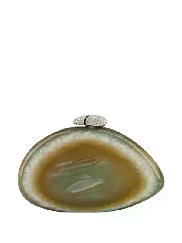 Benedetta Bruzziches Agate-effect Clutch