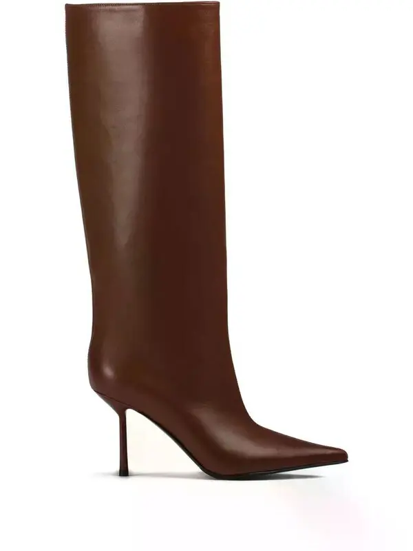 LE SILLA 80mm Bella Pointed-toe Knee-high Boots - Brown