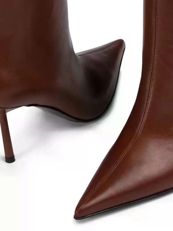 LE SILLA 80mm Bella Pointed-toe Knee-high Boots - Brown