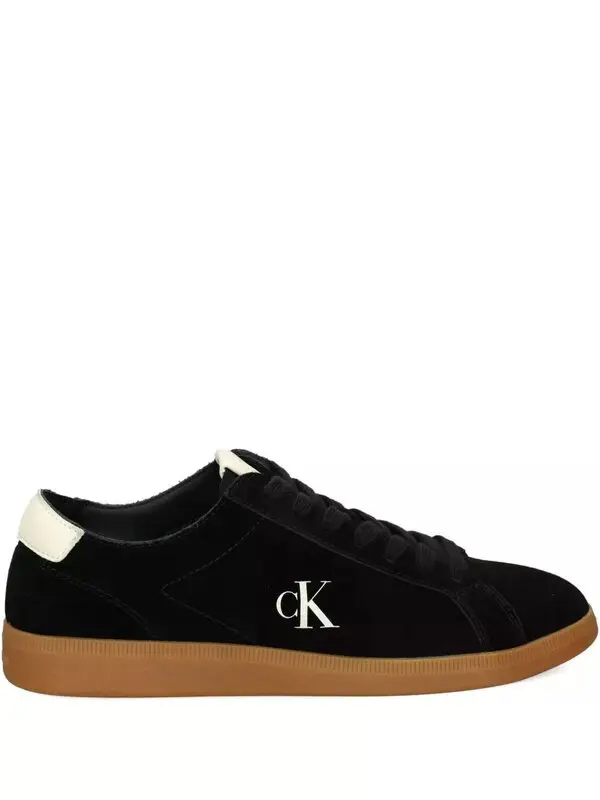 Calvin Klein Logo-detail Suede Sneakers