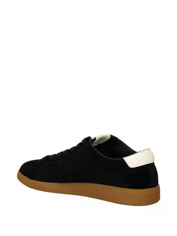 Calvin Klein Logo-detail Suede Sneakers